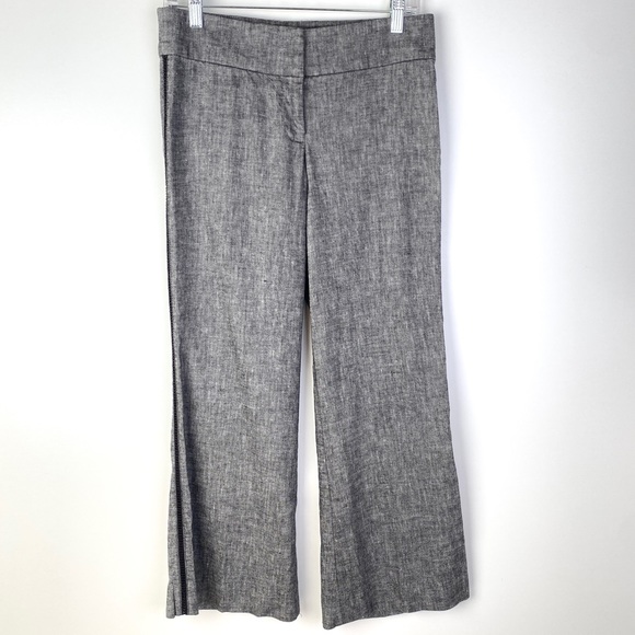 bebe | Pants & Jumpsuits | Bebe Linen Wideleg Pants Grey | Poshmark